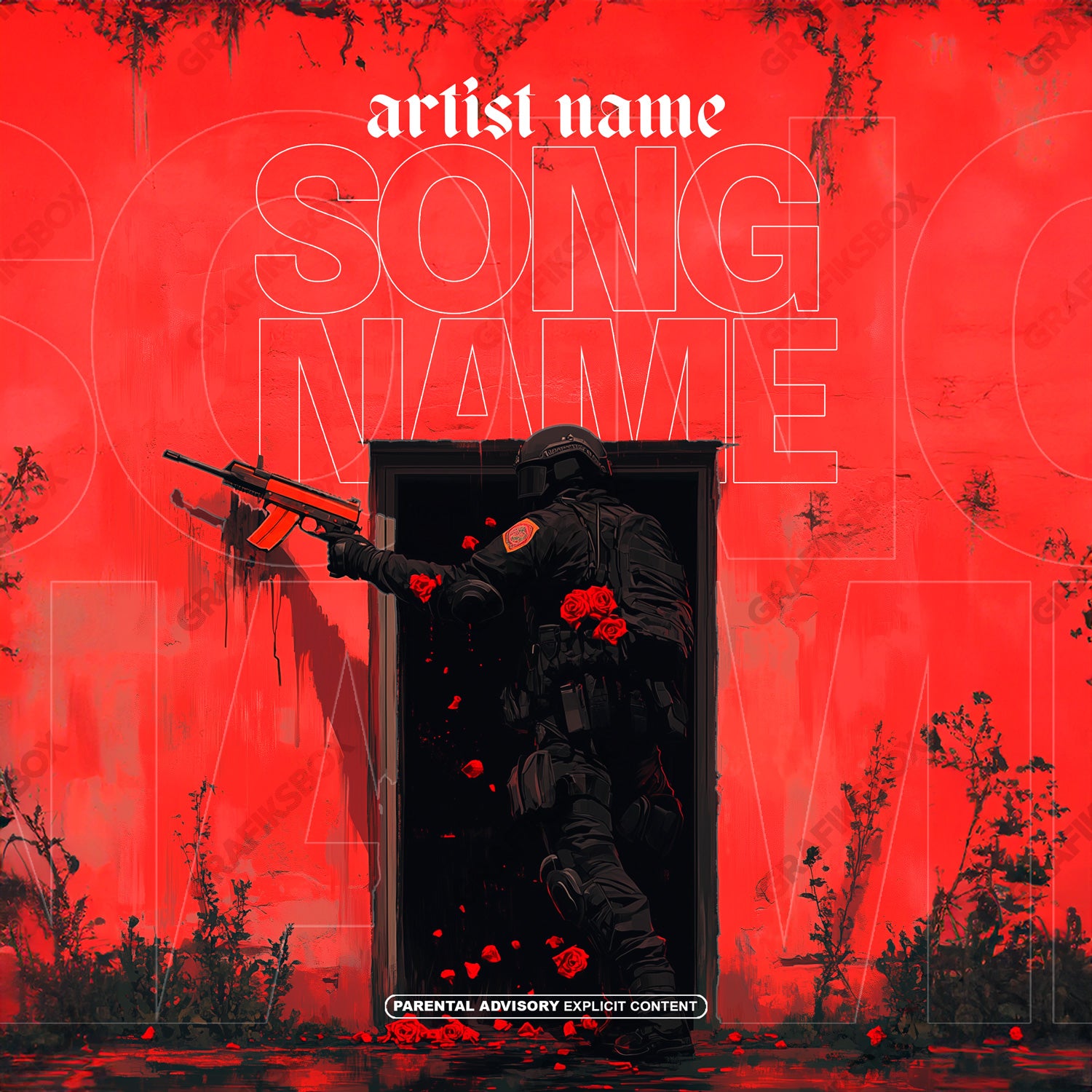Assailant Cover Art - Grafiksbox Premade Covers