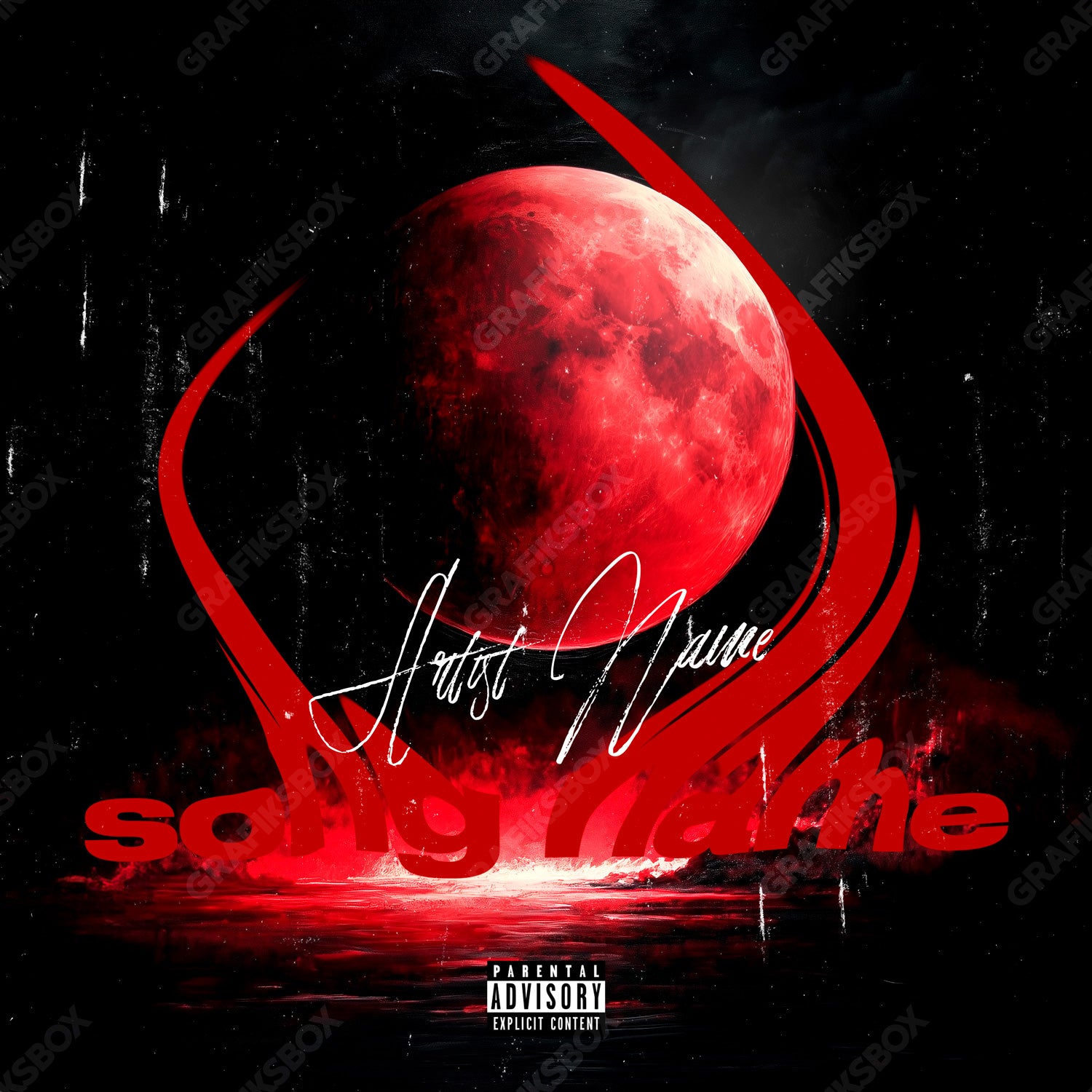 Bad Moon Cover Art - Grafiksbox Premade Covers