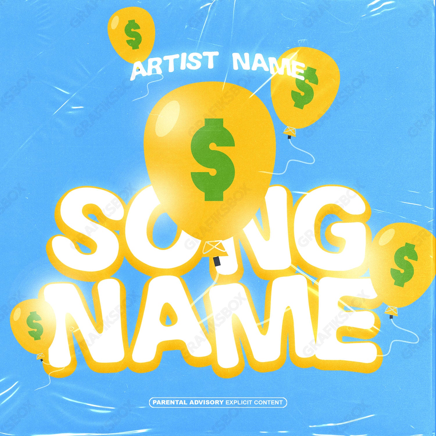 Balloon Dollar Cover Art - Grafiksbox Premade Covers