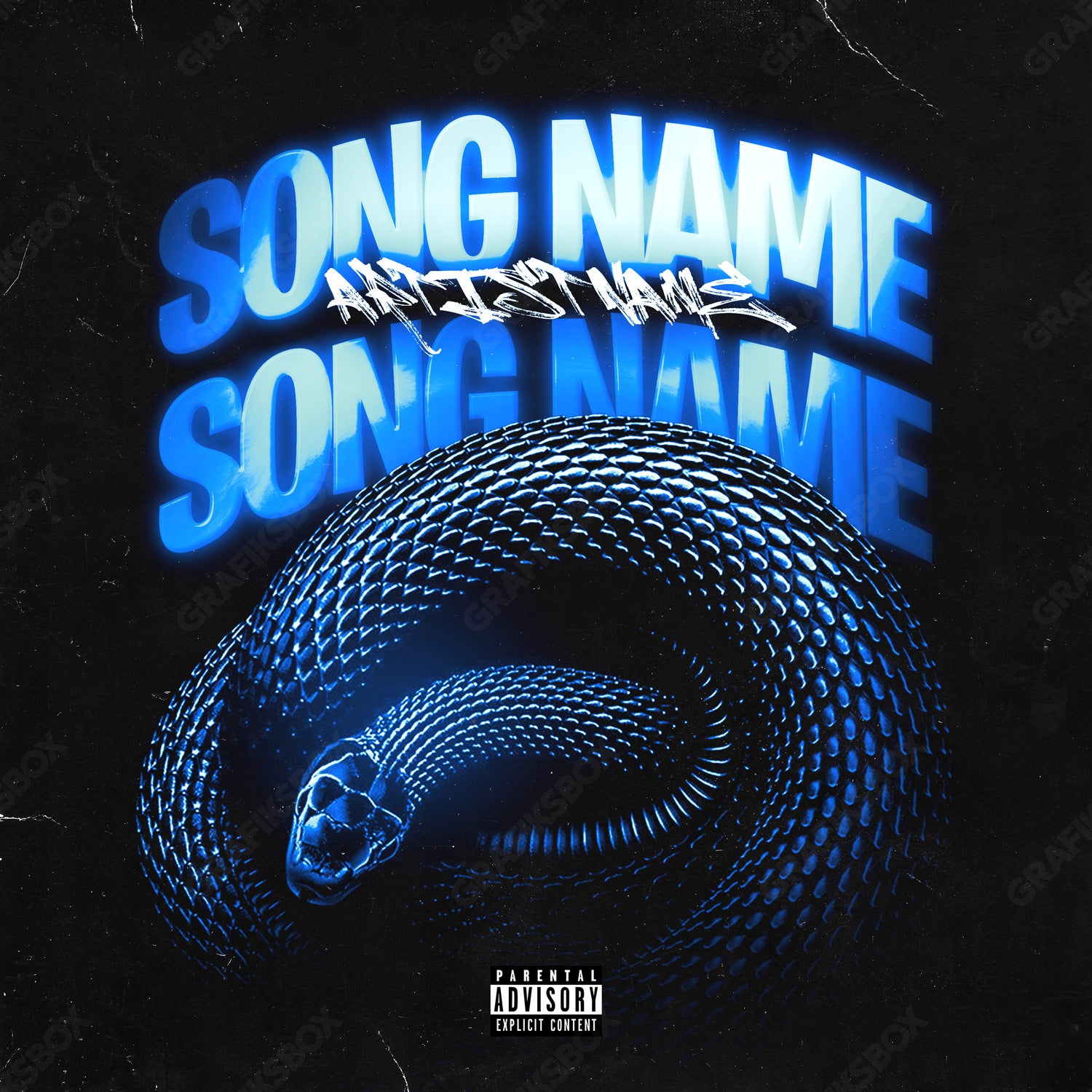 Blue Danger Cover Art - Grafiksbox Premade Covers