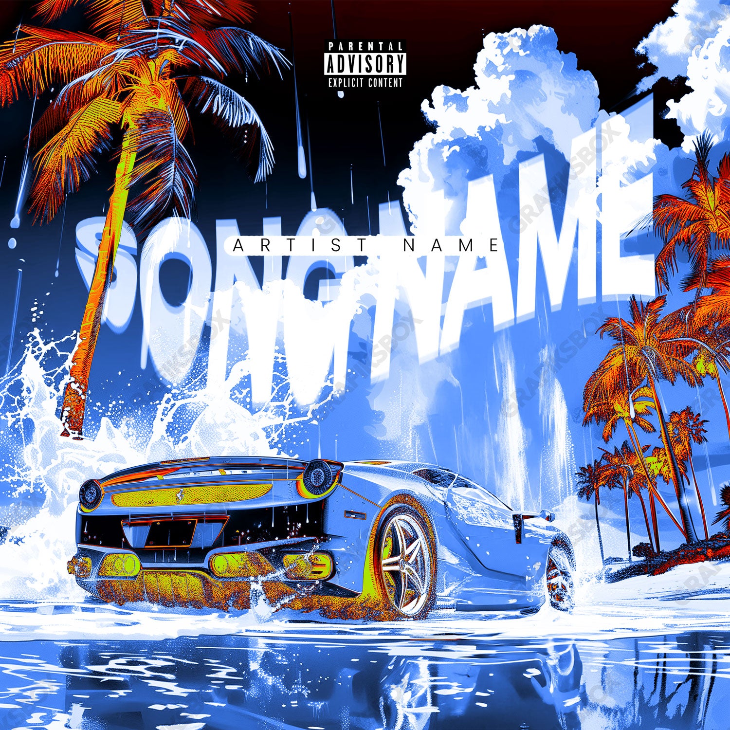 Cali Vibe Cover Art - Grafiksbox Premade Covers