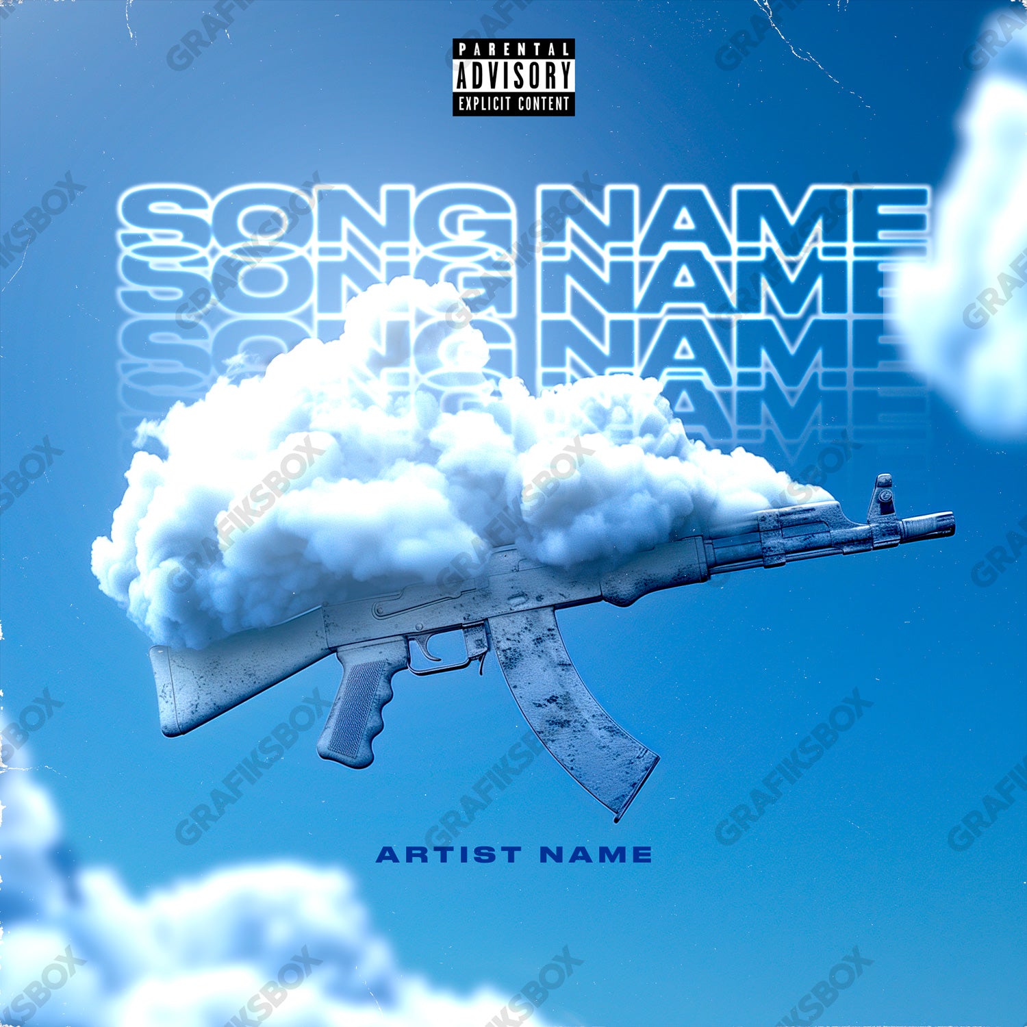 Cloud Gun Cover Art - Grafiksbox Premade Covers