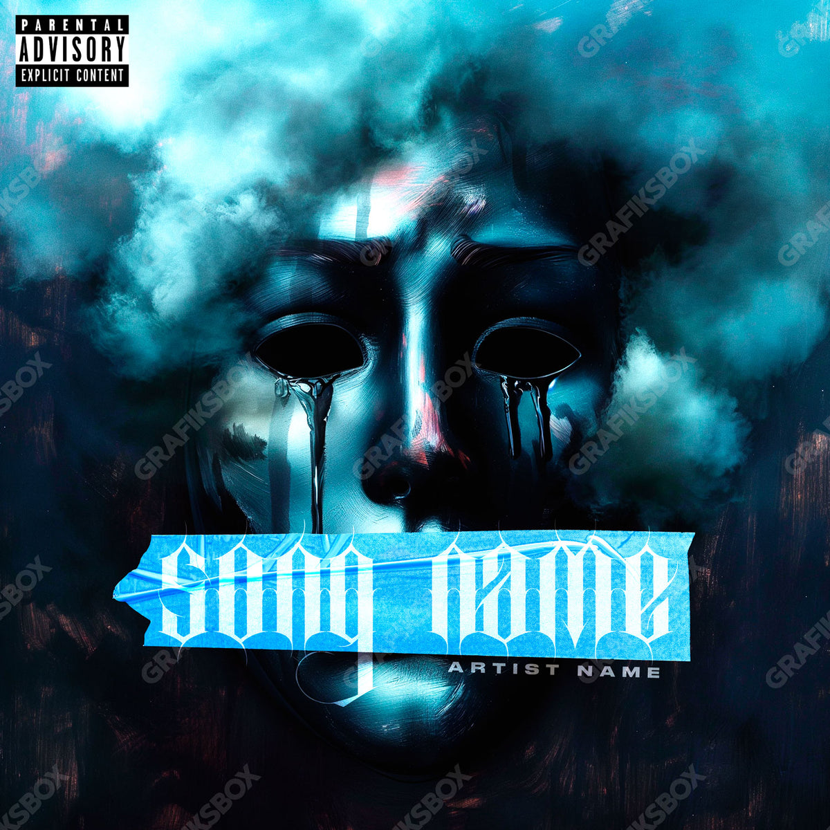 Cloud Mask Cover Art - Grafiksbox Premade Covers