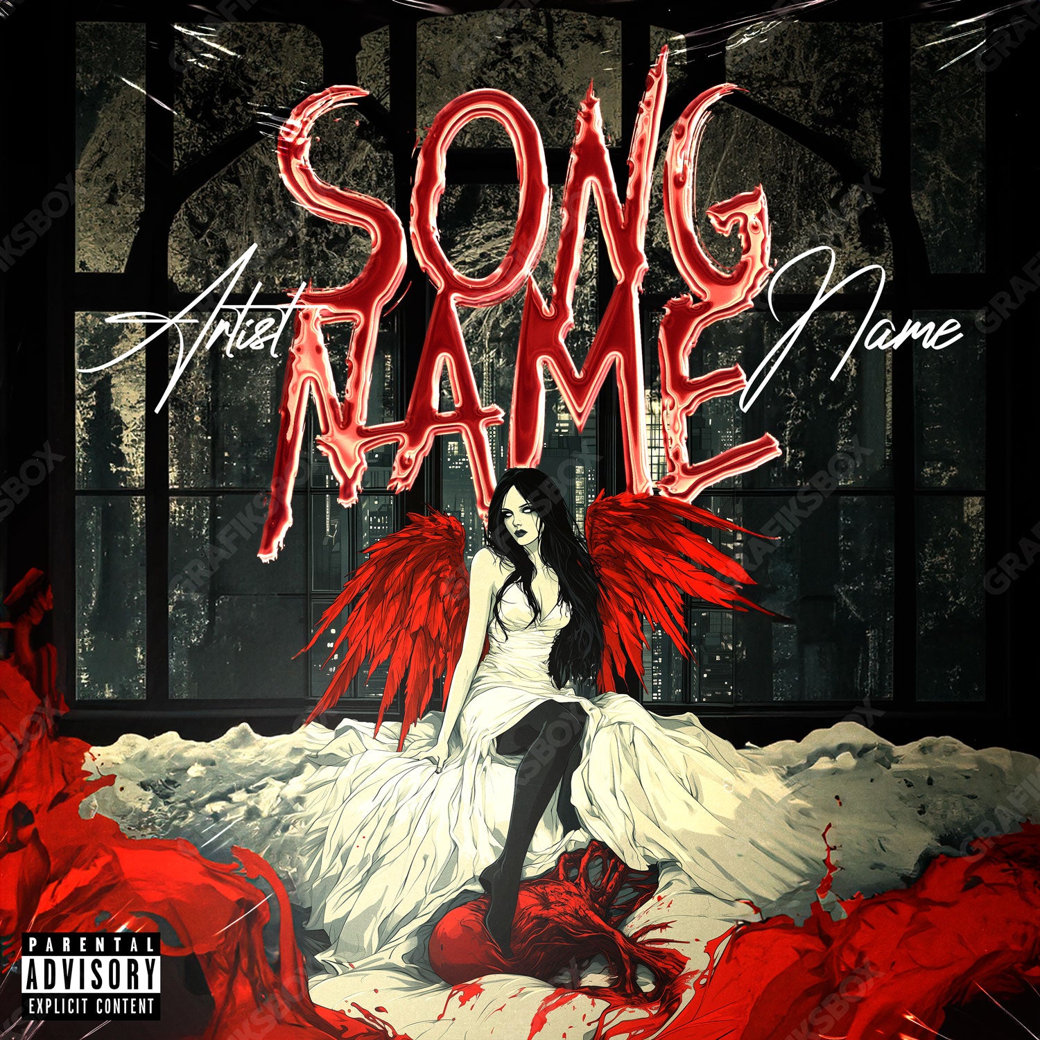 Evil Demon Cover Art - Grafiksbox Premade Covers