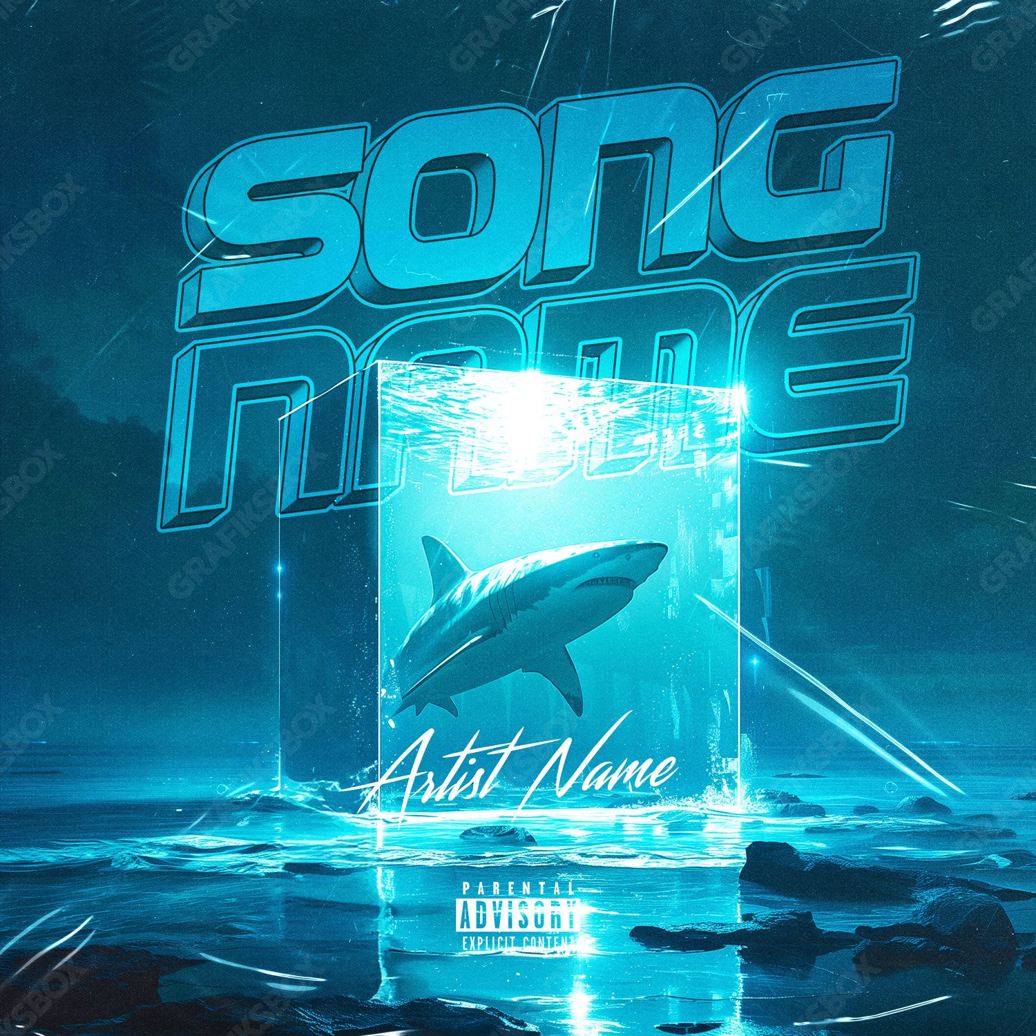 Frozen Cube Cover Art - Grafiksbox Premade Covers