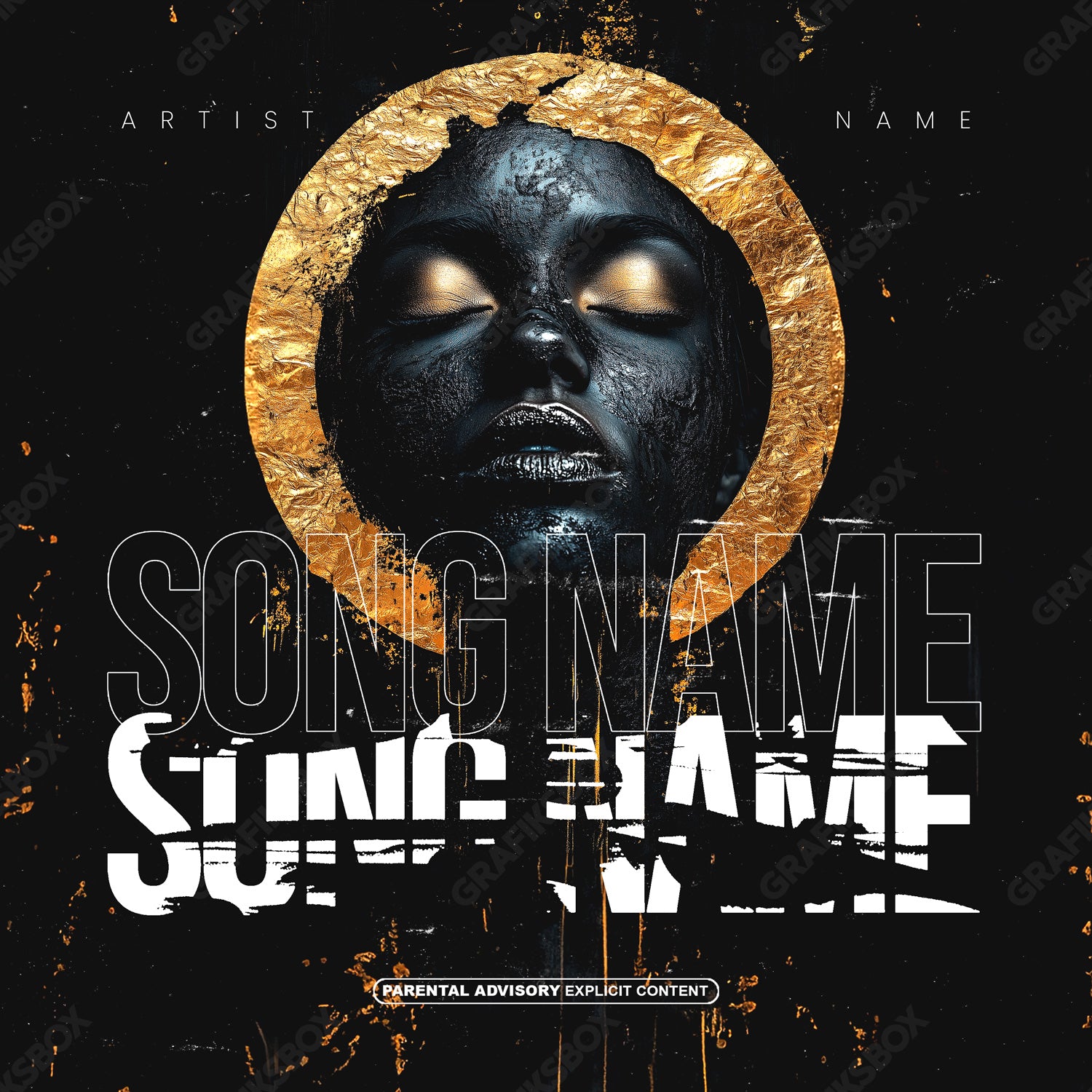 Golden Bits Cover Art - Grafiksbox Premade Covers