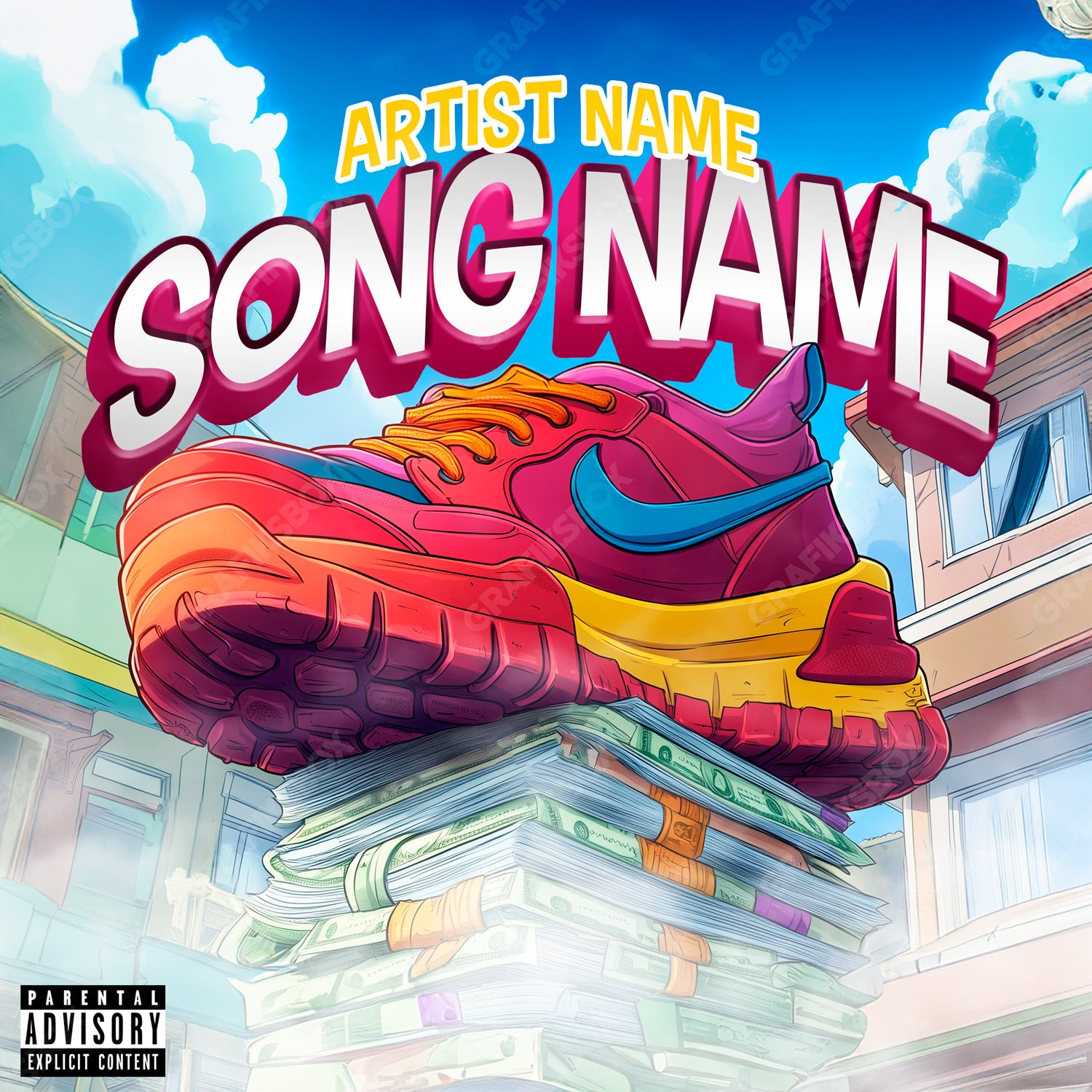 Hood Sneaker Cover Art - Grafiksbox Premade Covers