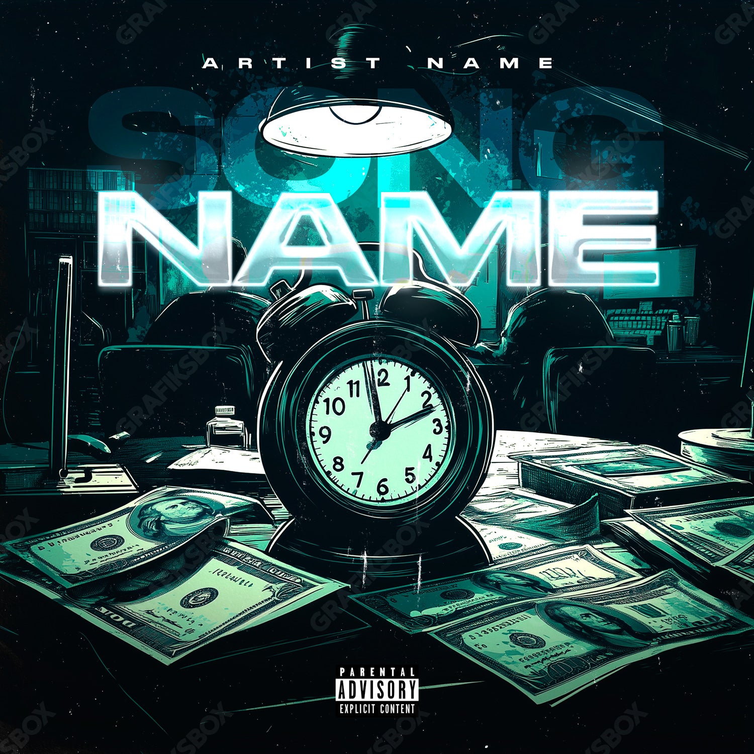 Money Alarm Cover Art - Grafiksbox Premade Covers