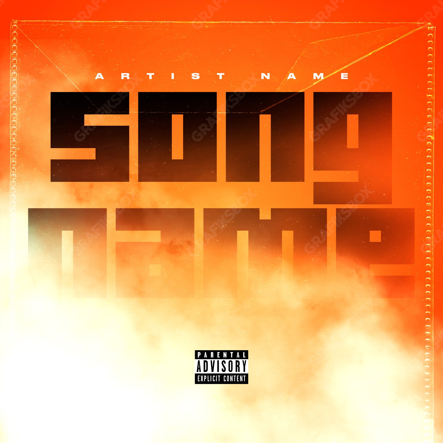 Orange Fume Cover Art - Grafiksbox Premade Covers