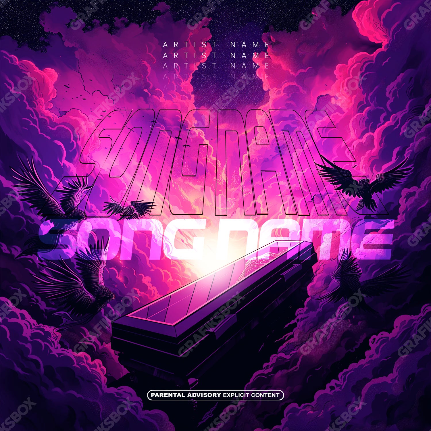 Purple Dream Cover Art - Grafiksbox Premade Covers