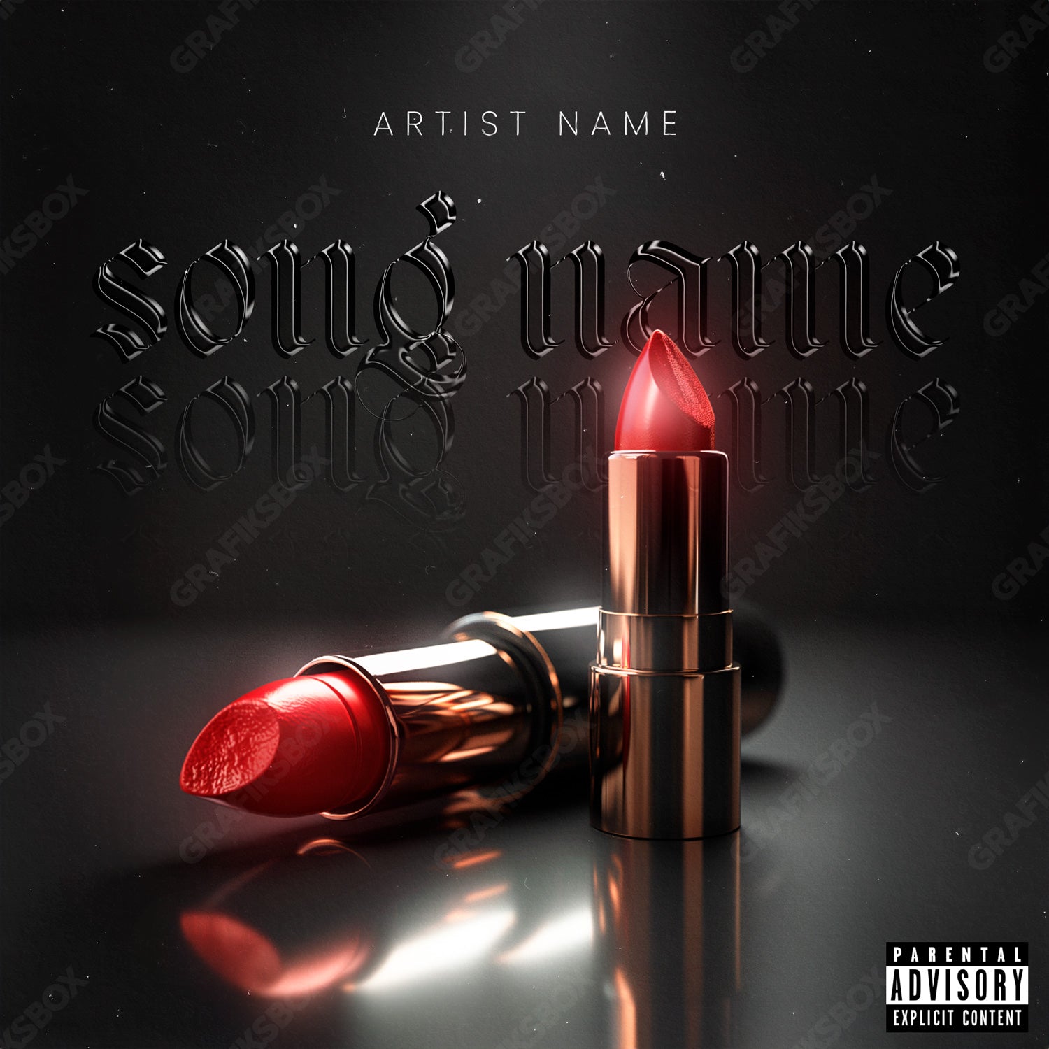 Red Lips Cover Art - Grafiksbox Premade Covers
