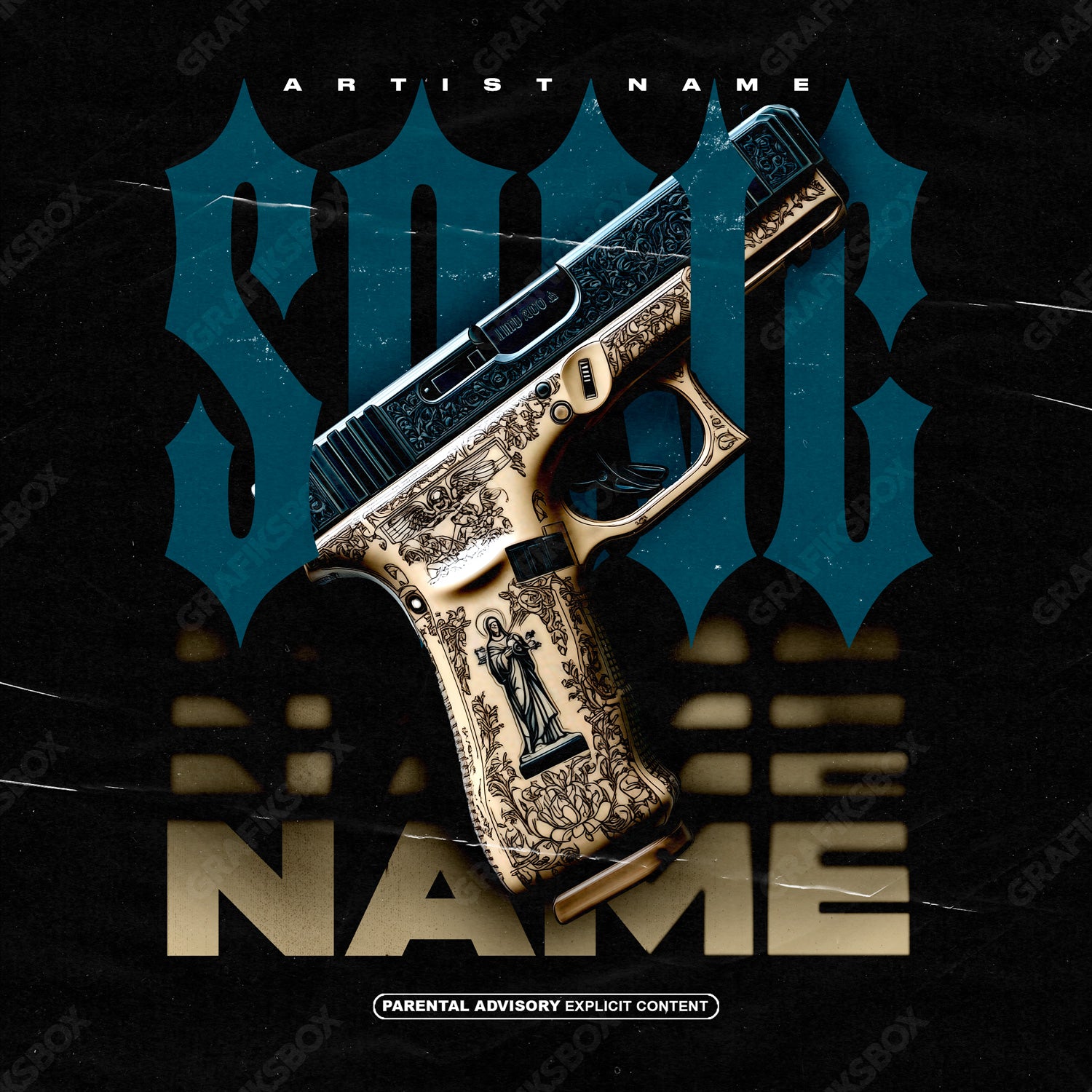Saint Glock Cover Art - Grafiksbox Premade Covers