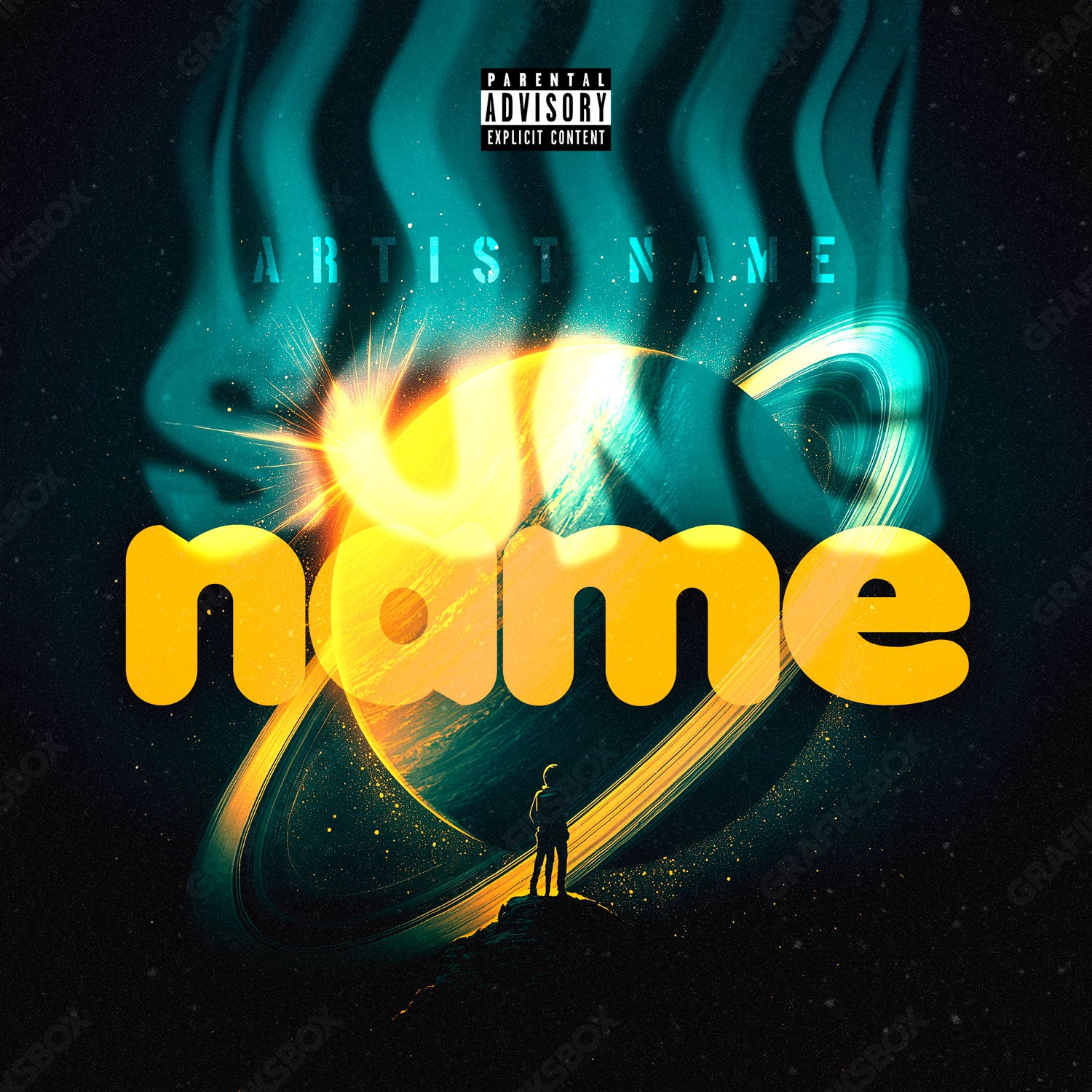 Saturn Planet Cover Art - Grafiksbox Premade Covers