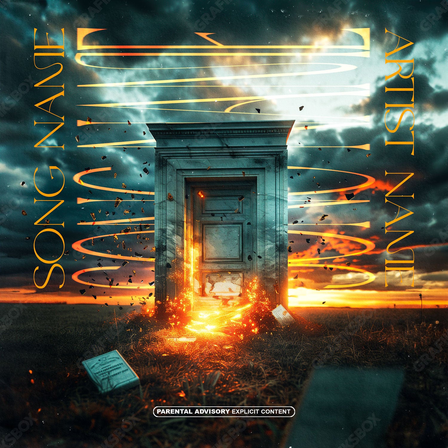 War Entrance Cover Art - Grafiksbox Premade Covers