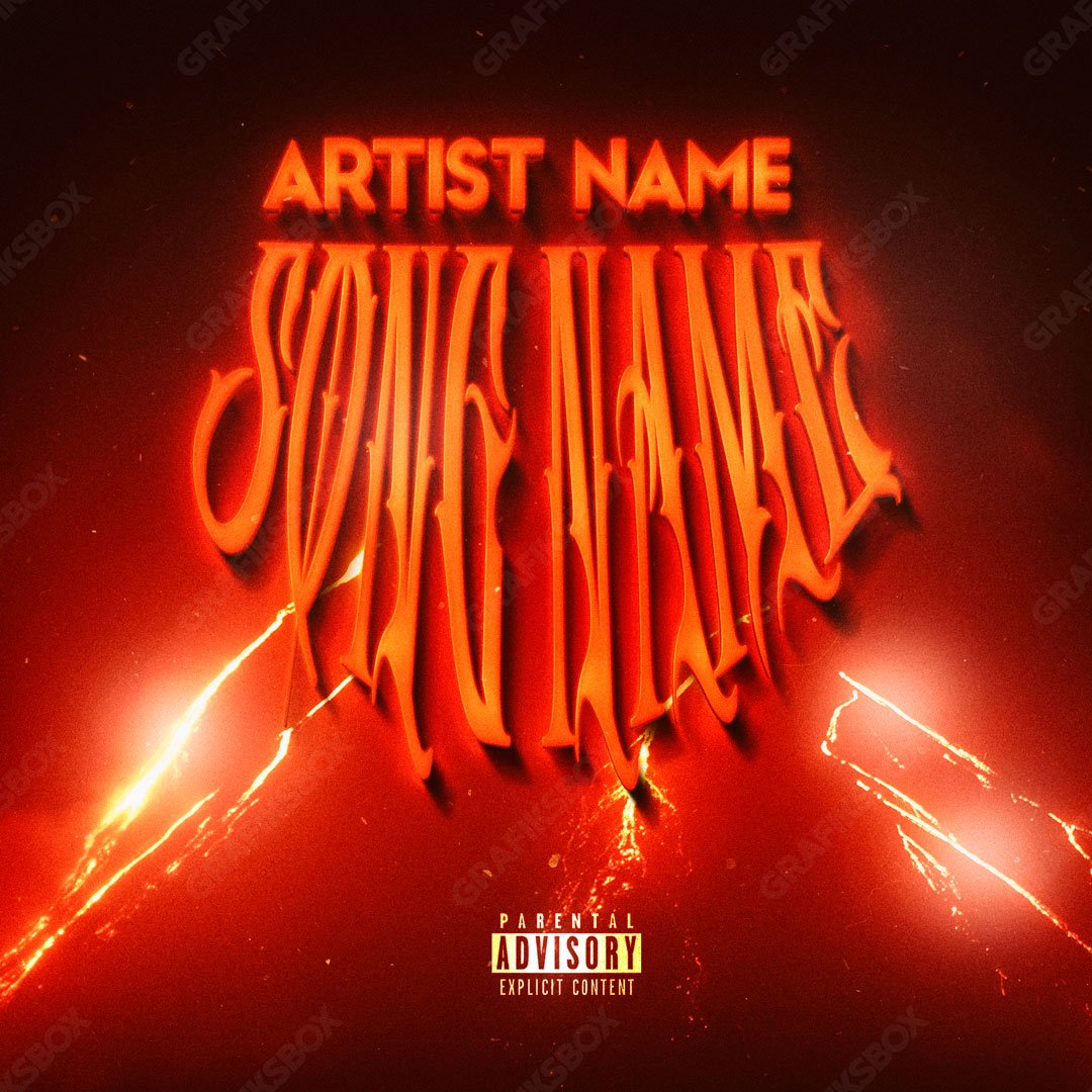 All Red Cover Art - Grafiksbox Premade Covers