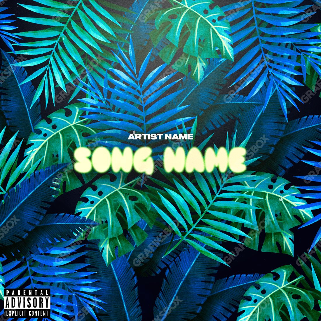 Blue Jungle Cover Art - Grafiksbox Premade Covers
