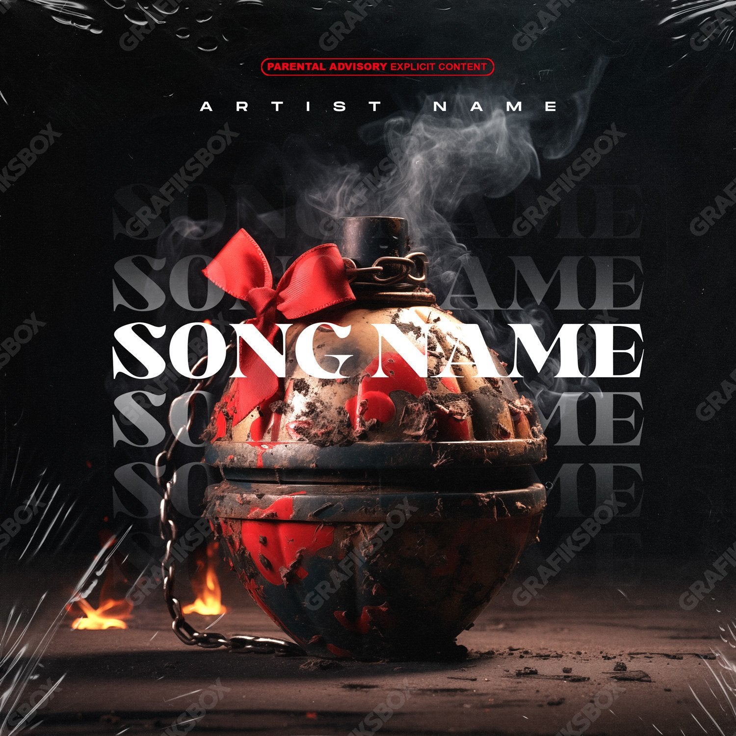 Bomb Gift Cover Art - Grafiksbox Premade Covers