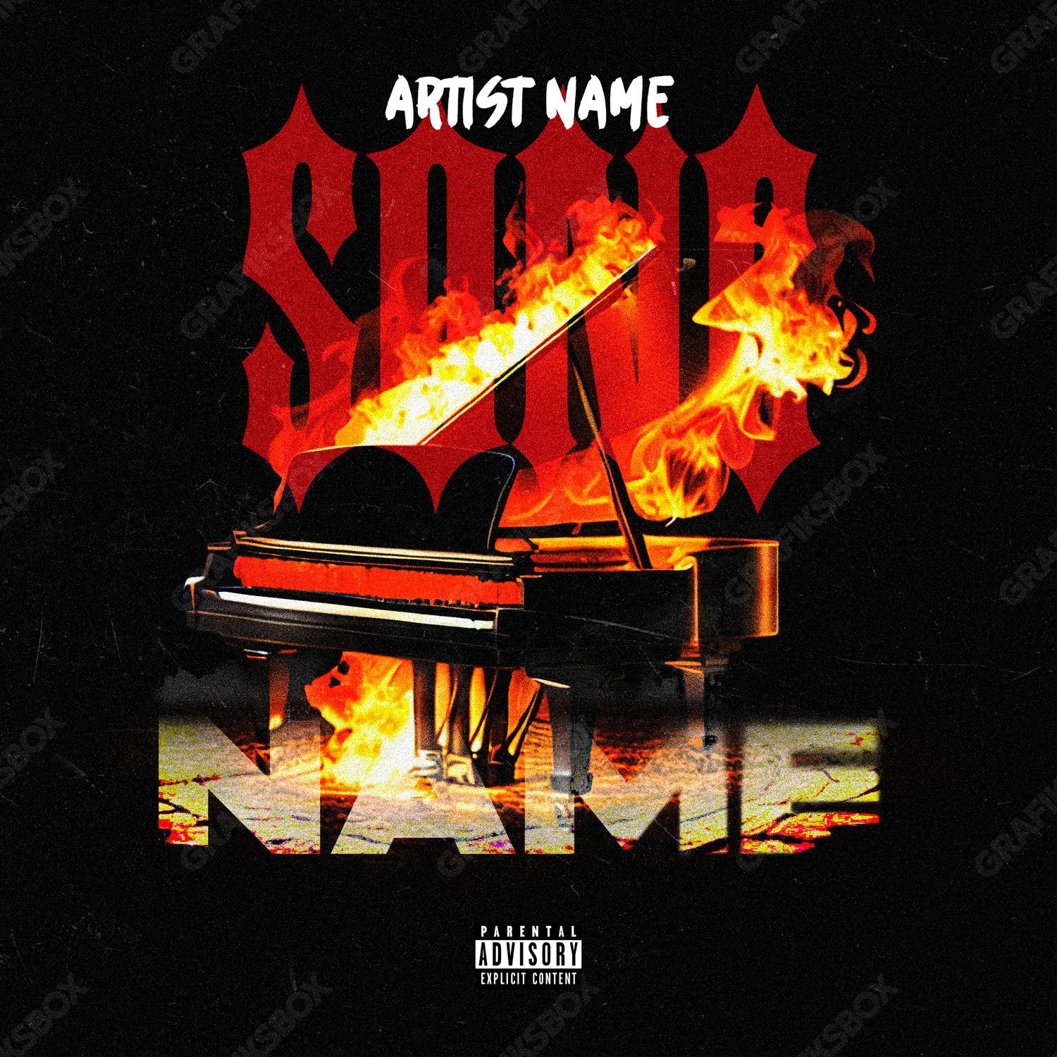 Fire Touch Cover Art - Grafiksbox Premade Covers