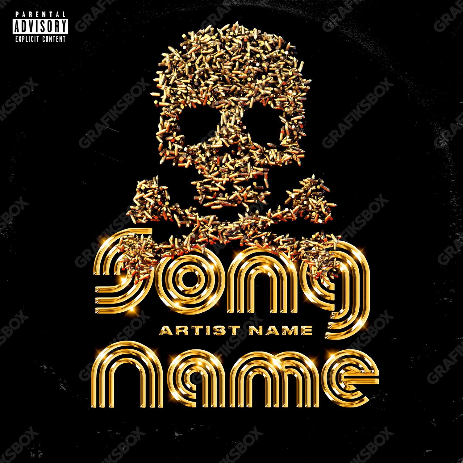 Gold Bullets Cover Art - Grafiksbox Premade Covers