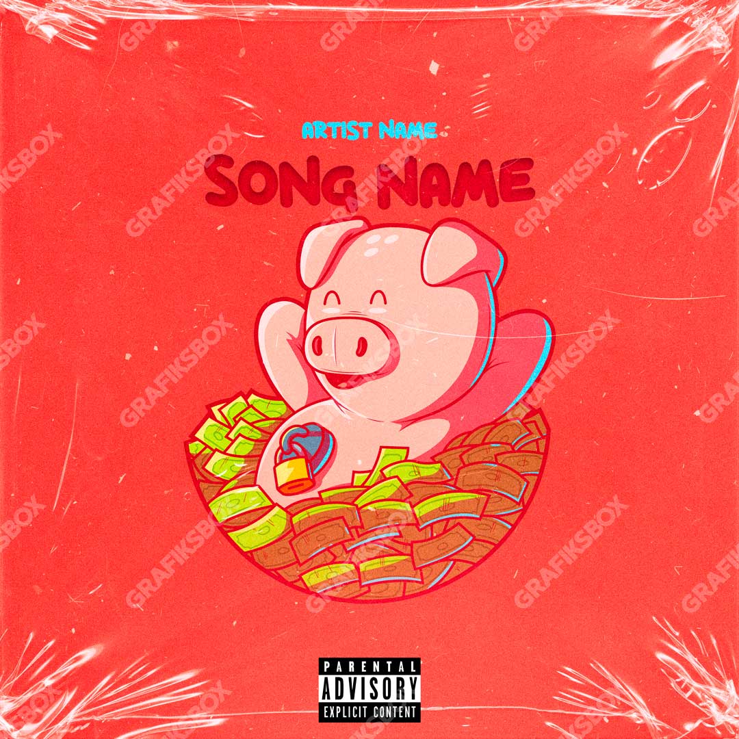 Happy Piggy Cover Art - Grafiksbox Premade Covers
