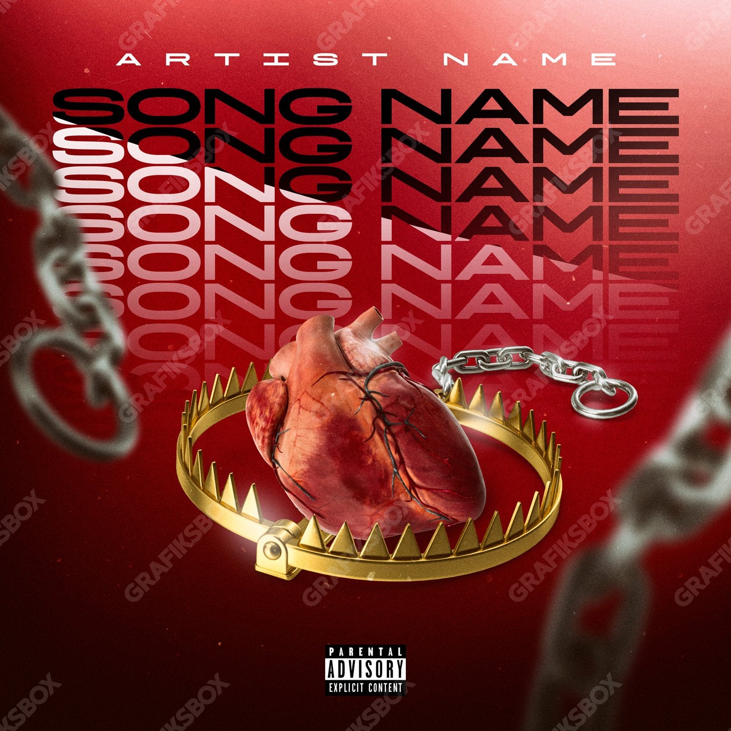 Heart Trap Cover Art - Grafiksbox Premade Covers