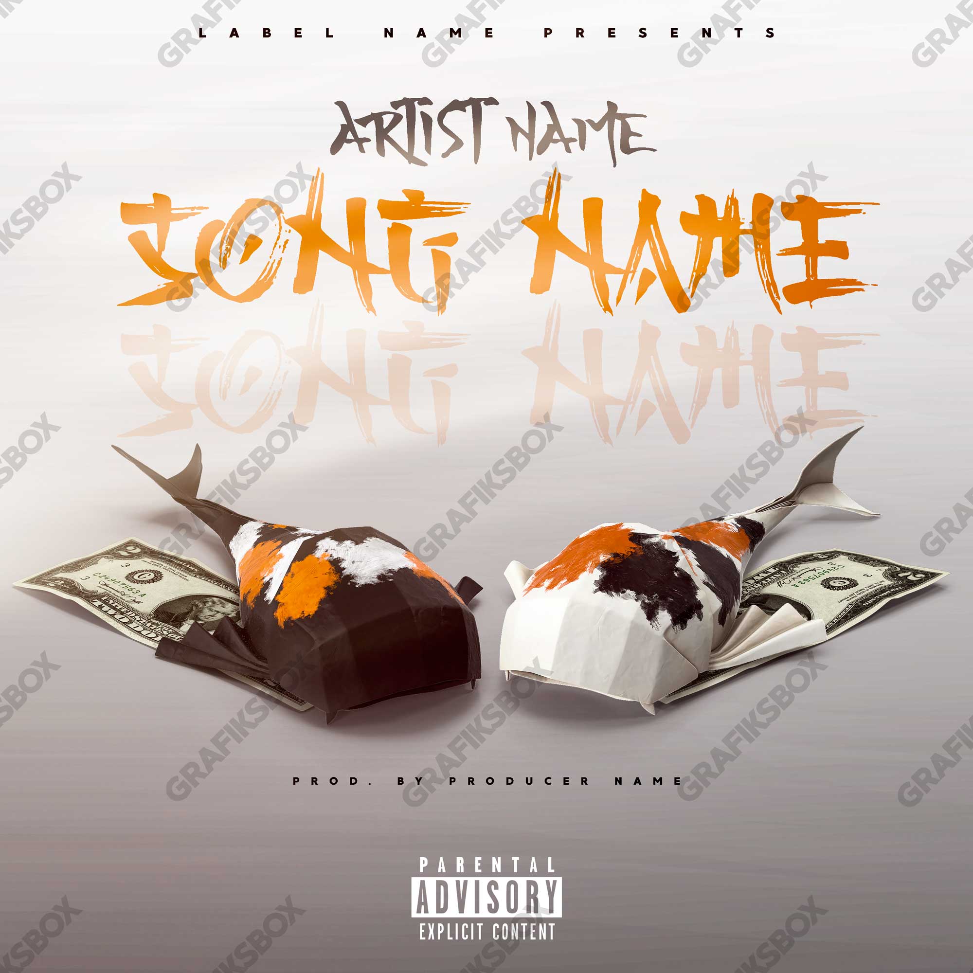 KOI FISH Cover Art - Grafiksbox Premade Covers