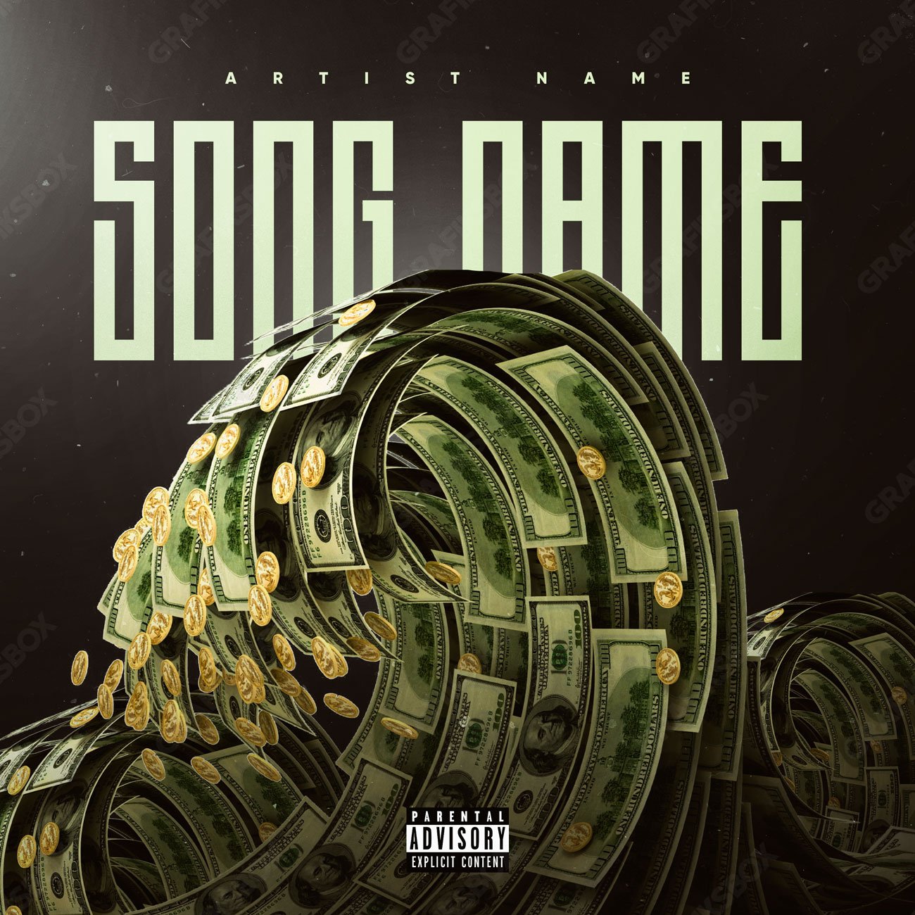 Money Wave Cover Art - Grafiksbox Premade Covers
