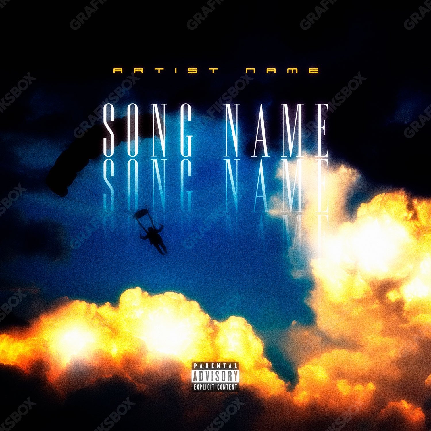 Parachute Cover Art - Grafiksbox Premade Covers