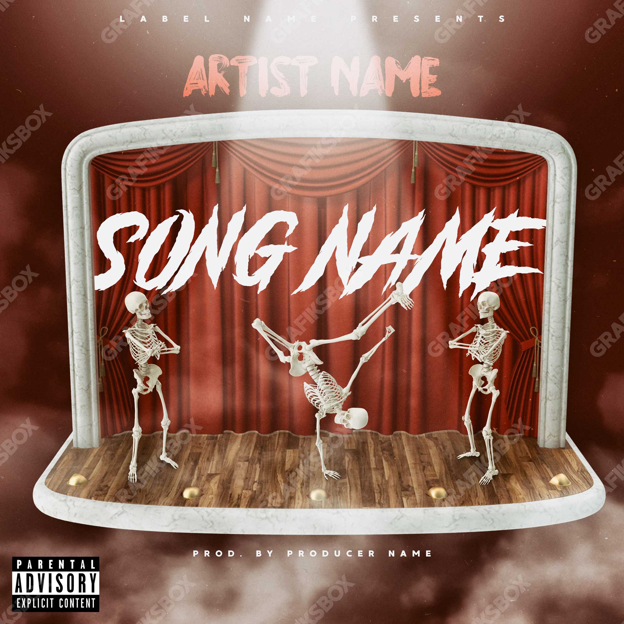 SKELETON DANCE Cover Art - Grafiksbox Premade Covers