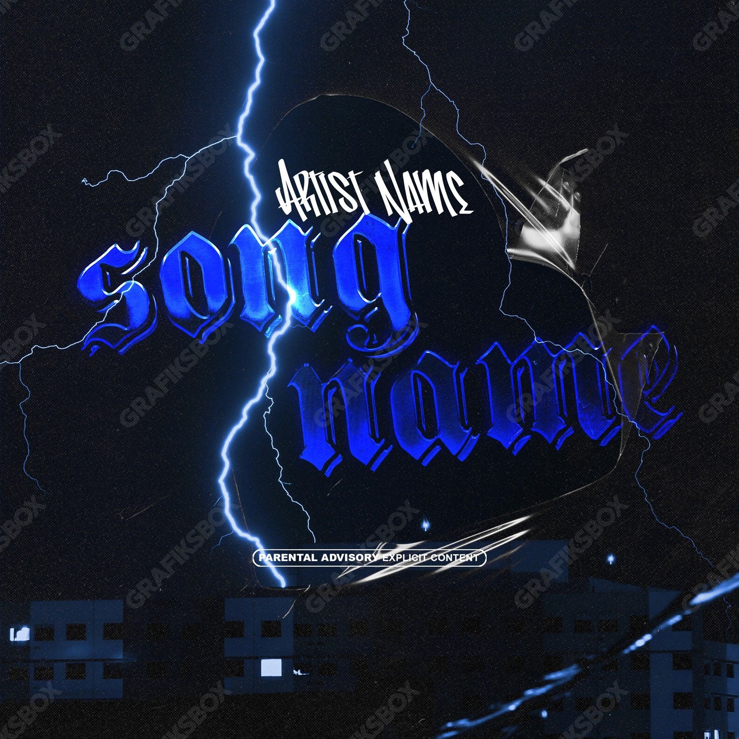 Thunderstorm Cover Art - Grafiksbox Premade Covers