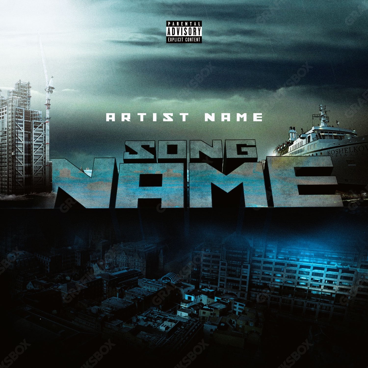 Under Blue Cover Art - Grafiksbox Premade Covers