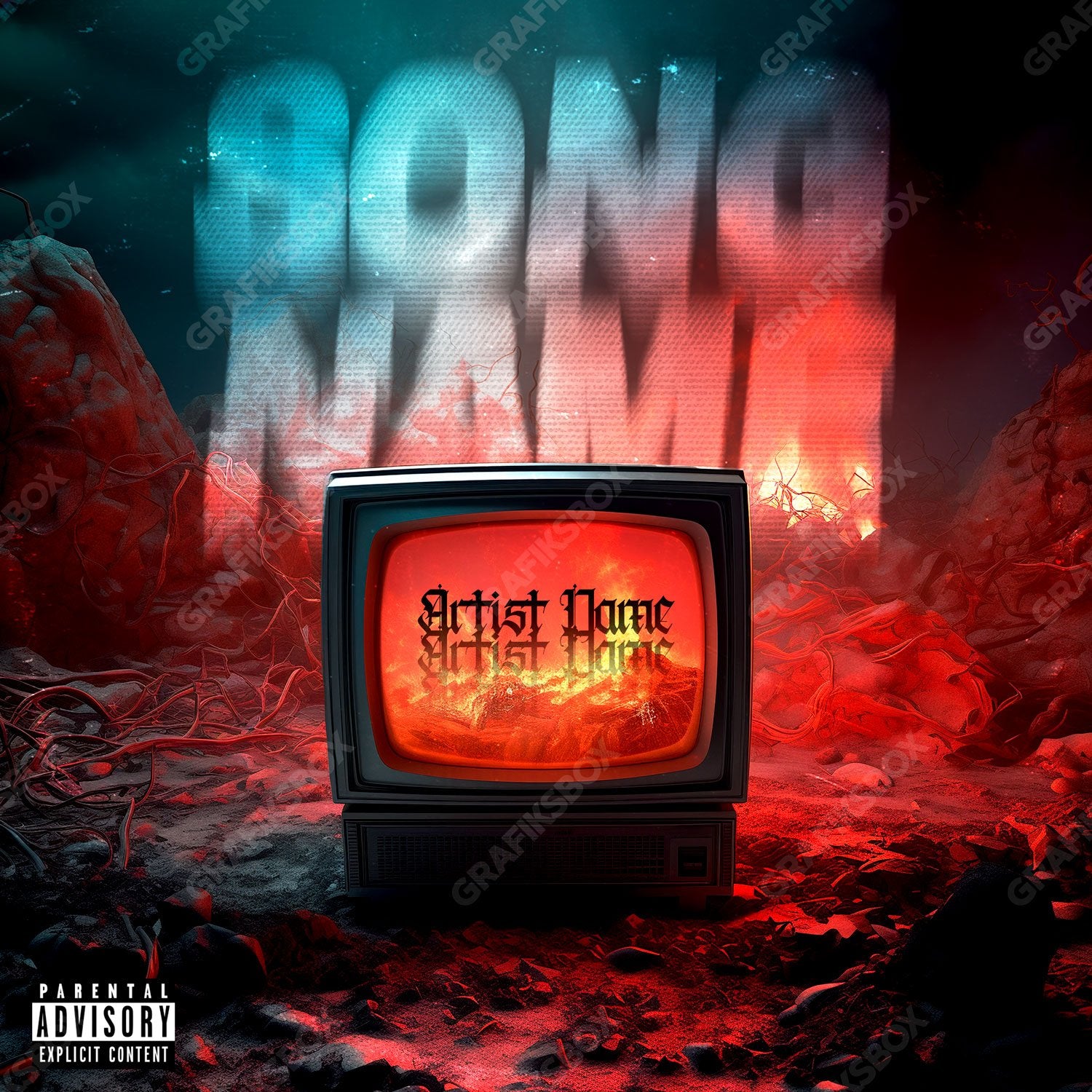 War Tv Cover Art - Grafiksbox Premade Covers